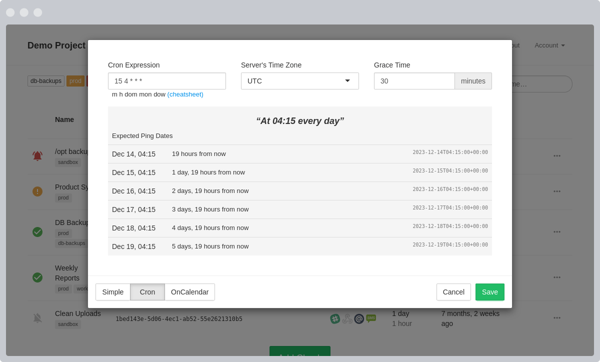 Mychecks - Monitor Cron Jobs. Get Notified When Your Cron Jobs Fail